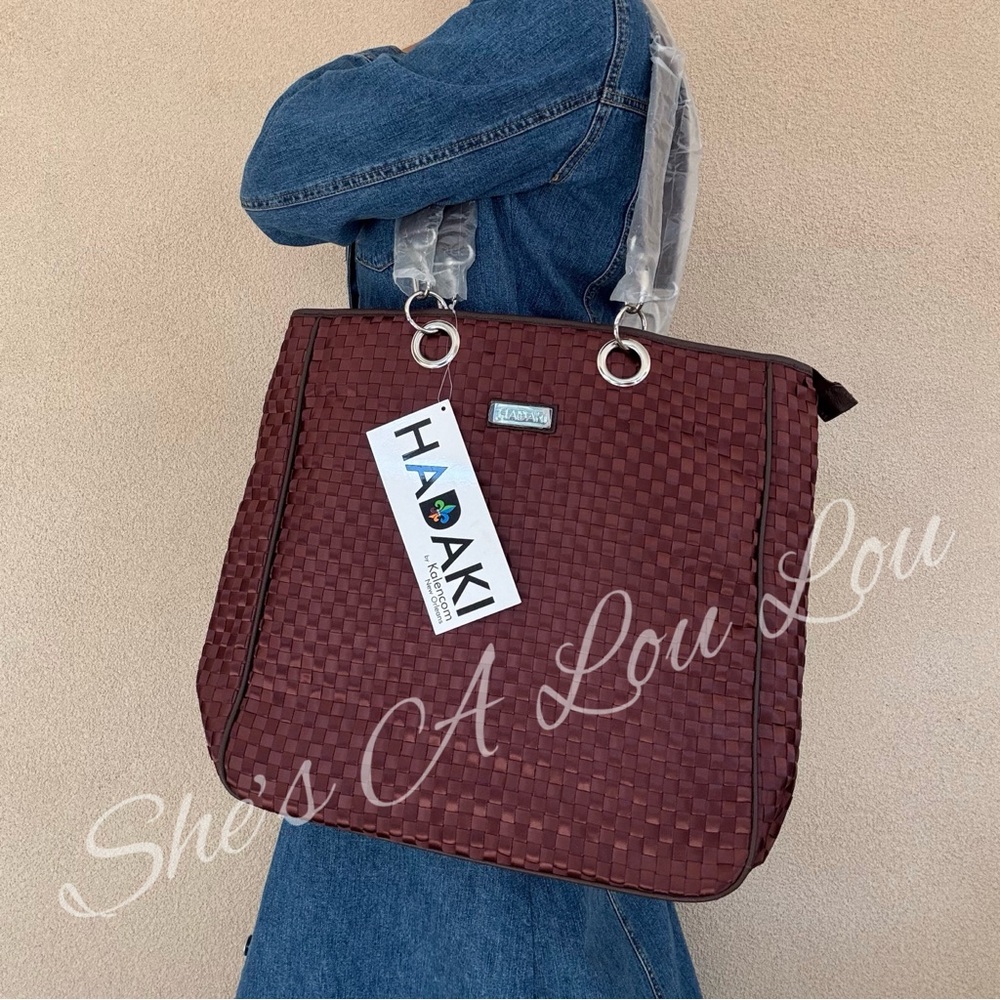 🆕HEDAKI by Kalencom Mega Tote POD in Choc Brown NWT - Gem